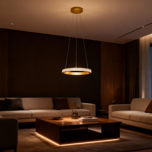 LED luster MASS-light Richardson ML-P01A1-01 zlatni - Exponat